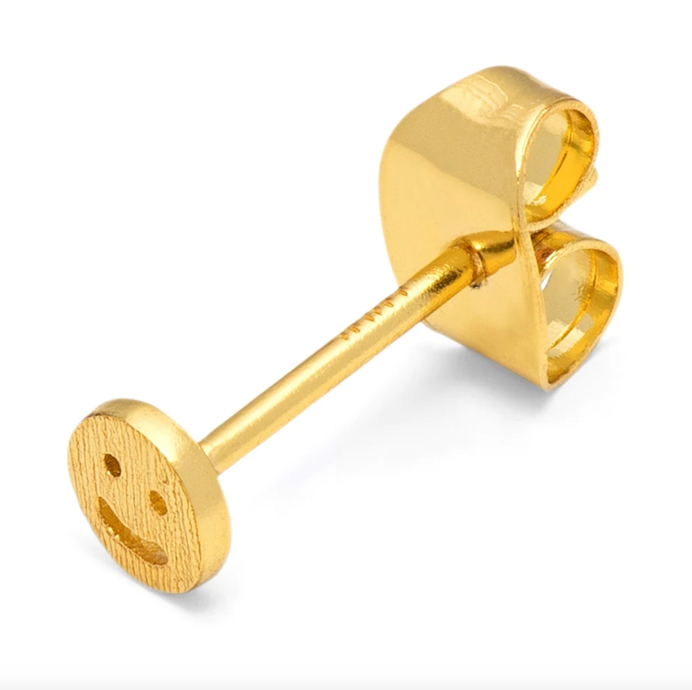 Lulu Copenhagen - Smiley Gold Single Stud Earring – 32 The Guild